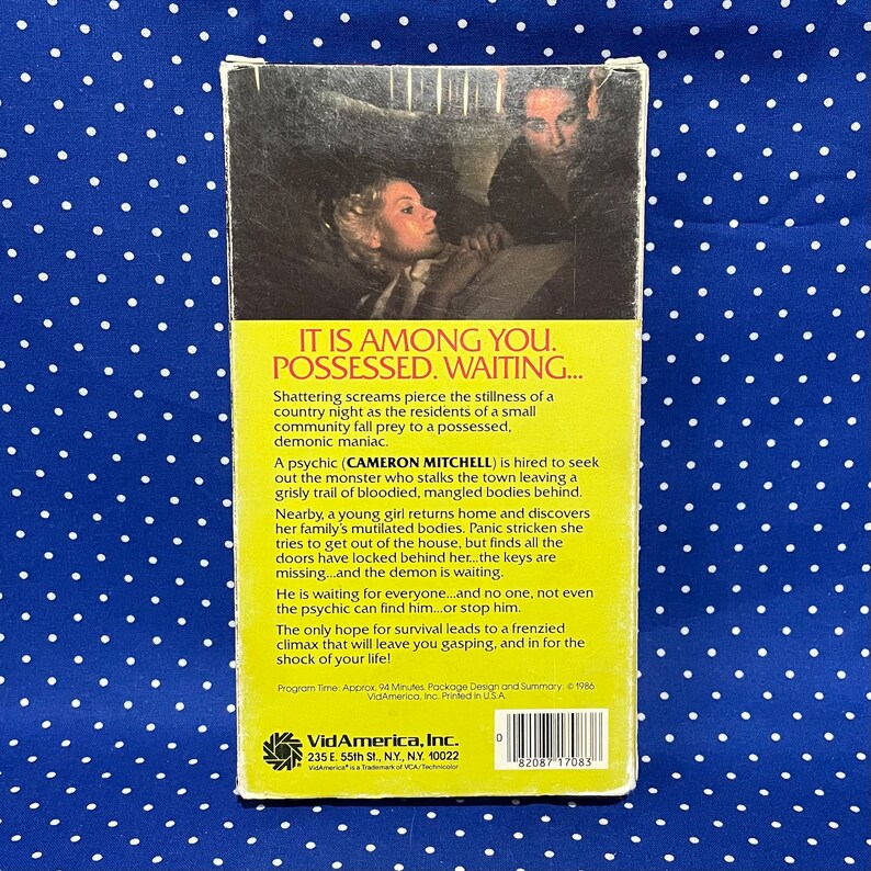 The Demon VHS Tape - Etsy