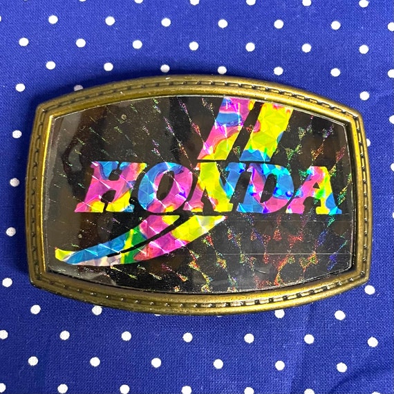 Vintage 70s Holographic Enamel Pin - Louisiana - 70s … - Gem