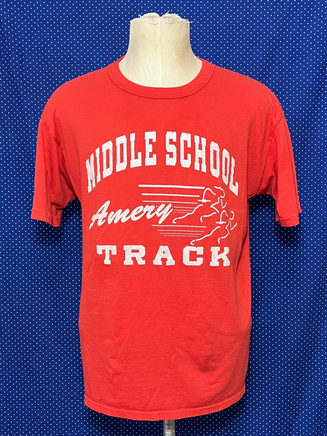 Vintage 1980’s Amery Middle School Track T-shirt, Short Large - Etsy
