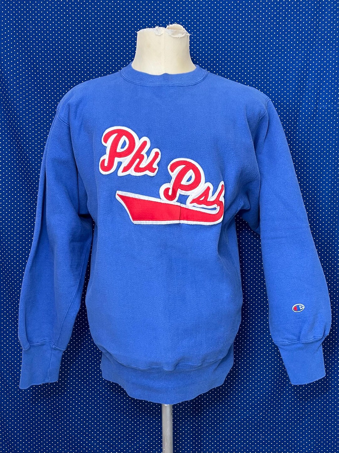 Vintage Early 90’s Phi Kappa Psi Champion Reverse Weave Aplique ...