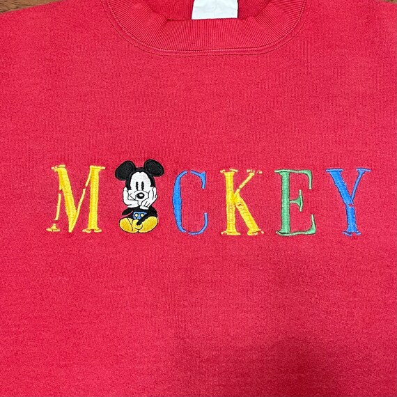 Well worn vintage 1990’s Mickey Mouse embroidered pul… - Gem