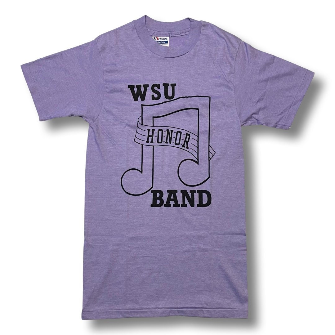 Vintage 1980’s WSU Honor Band T-shirt, Lavender, XS - Etsy