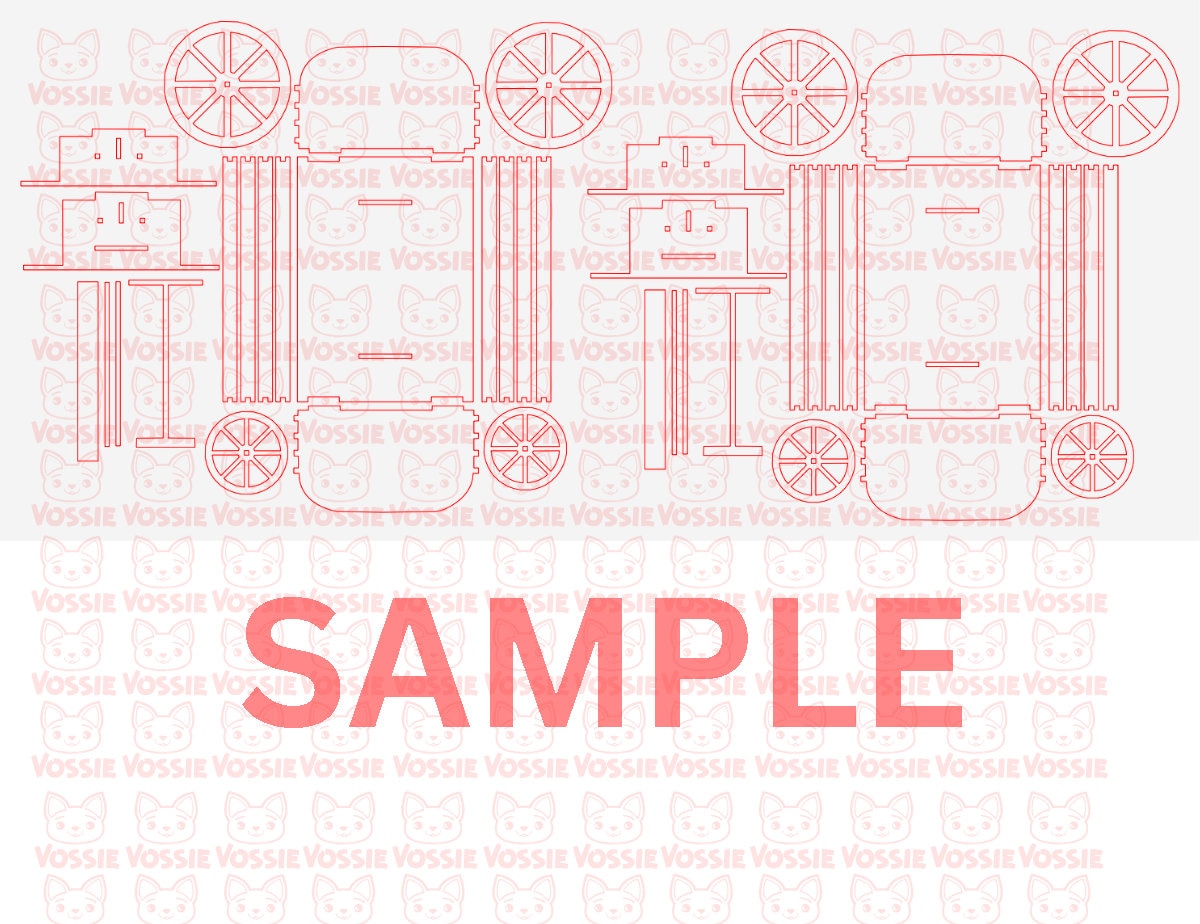 Wagon Wheel Laser-cut Digital Design | Svg, Dxf, Cdr, Pdf | 3mm ...