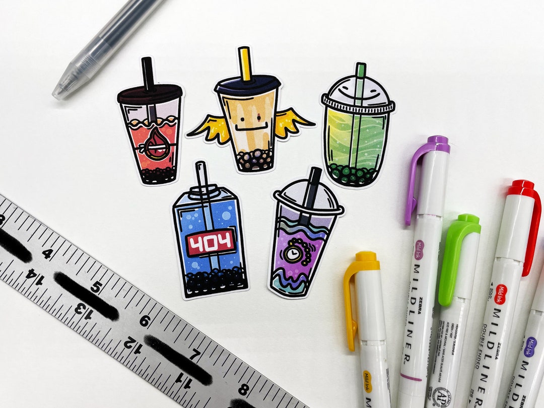 Dream SMP Boba Tea DTQK Stickers crew Boys Handmade Gift - Etsy Israel