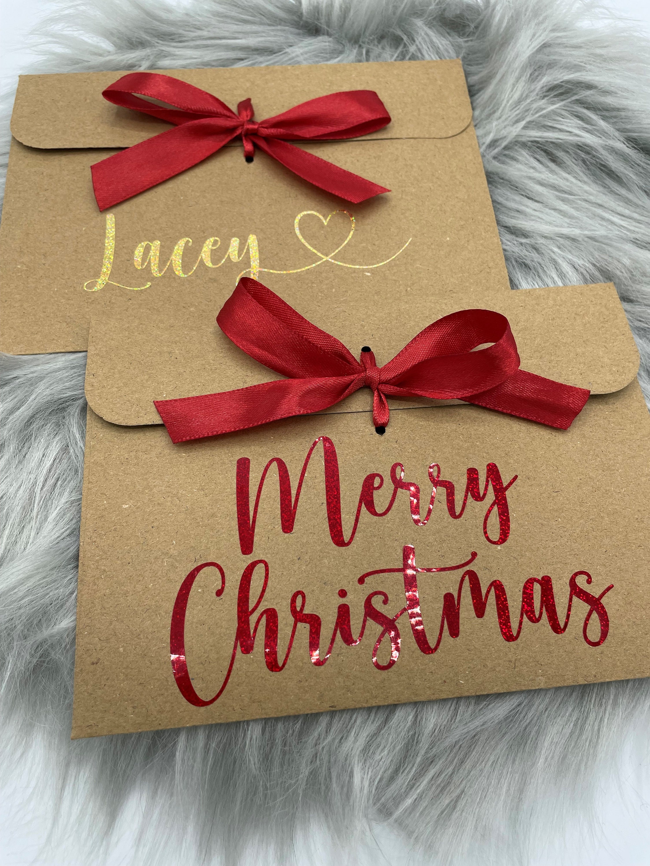 Personalised Christmas Gift Envelopes, Cash Envelope, Gift Card Money ...