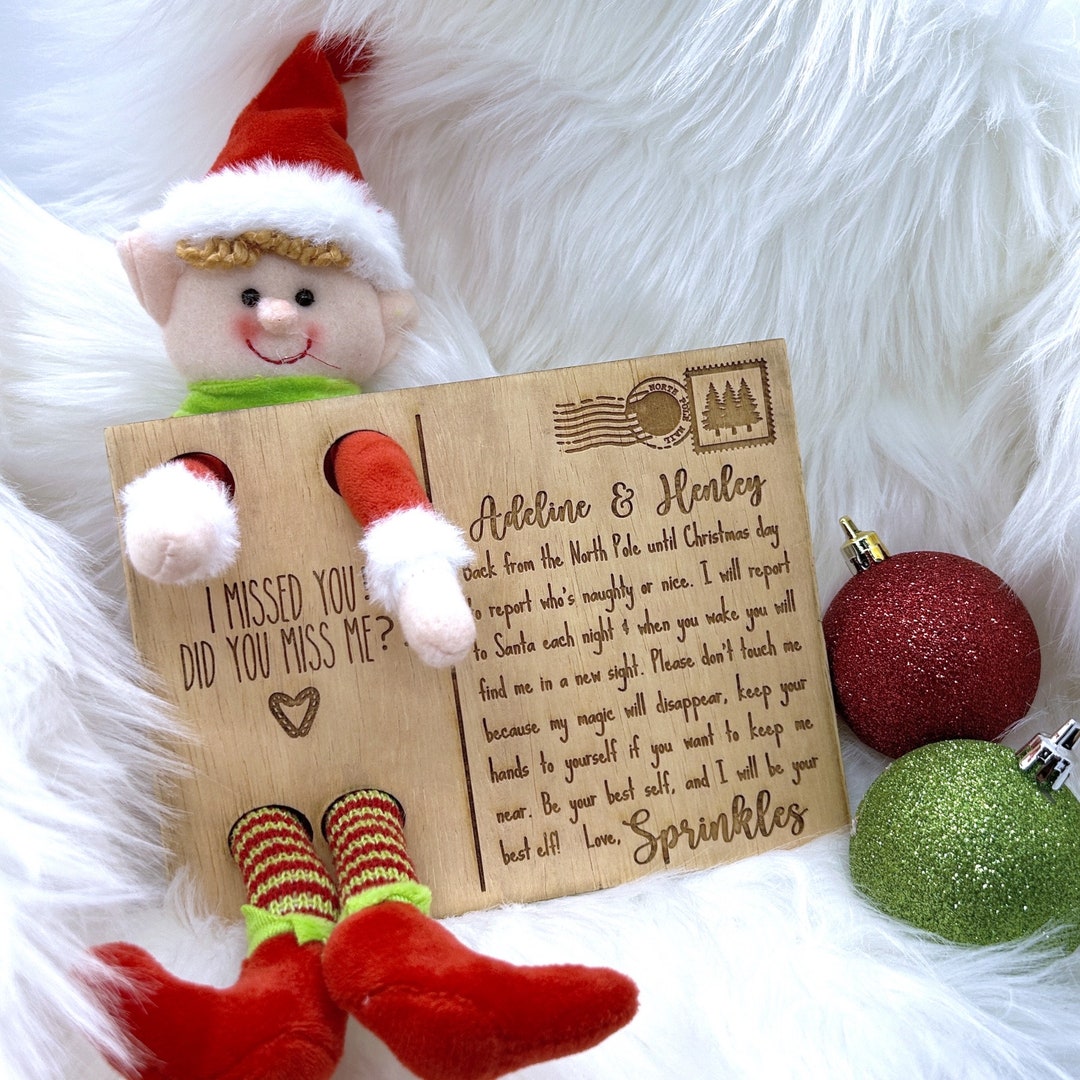 Elf | I Missed You Postcard | Christmas Tradition | Personalized | Elf ...