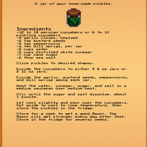 Stardew Valley Cookbook (complete With All Recipes and Artisan Goods ...