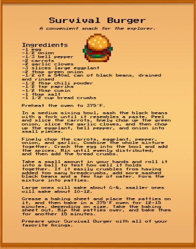 Stardew Valley Cookbook (complete With All Recipes and Artisan Goods ...