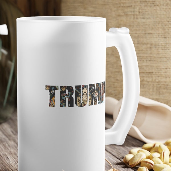 Trump Glass Beer Mug - Etsy