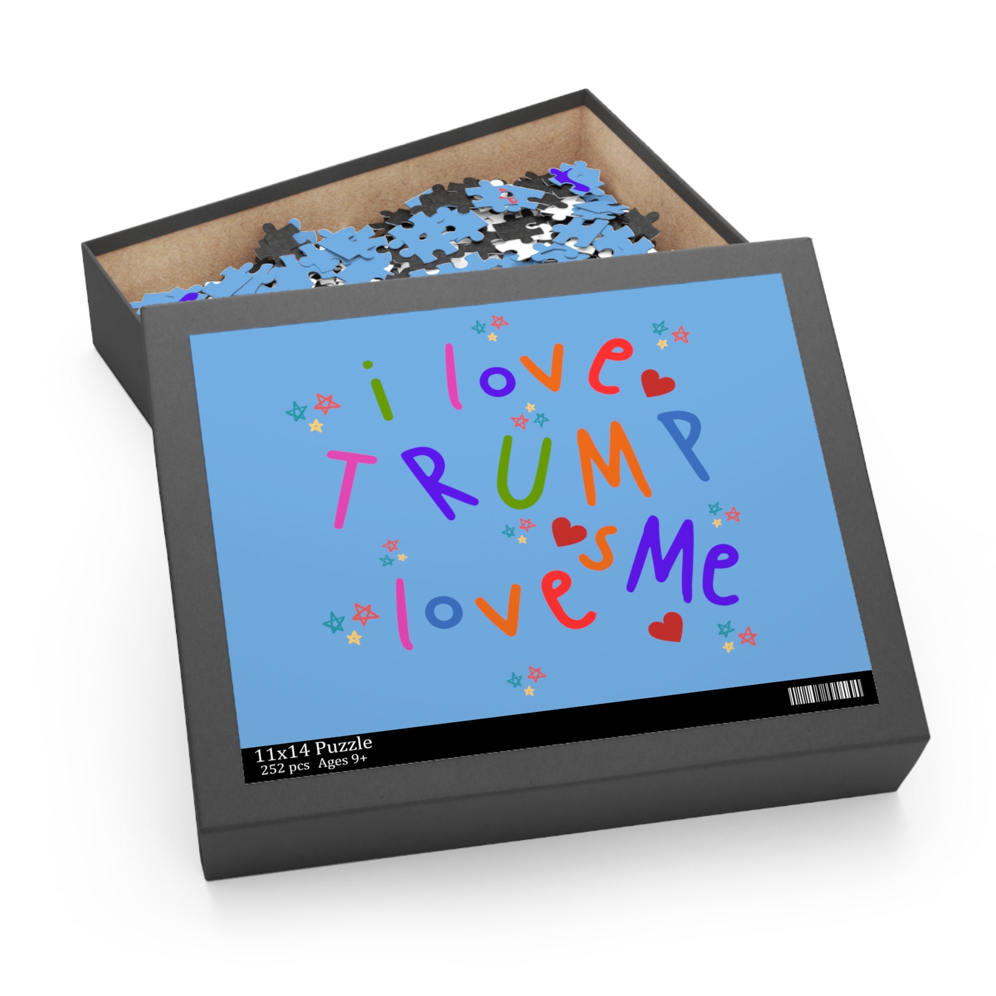 I Love Trump Loves Me Puzzle by Trumpster.net MAGA - Etsy