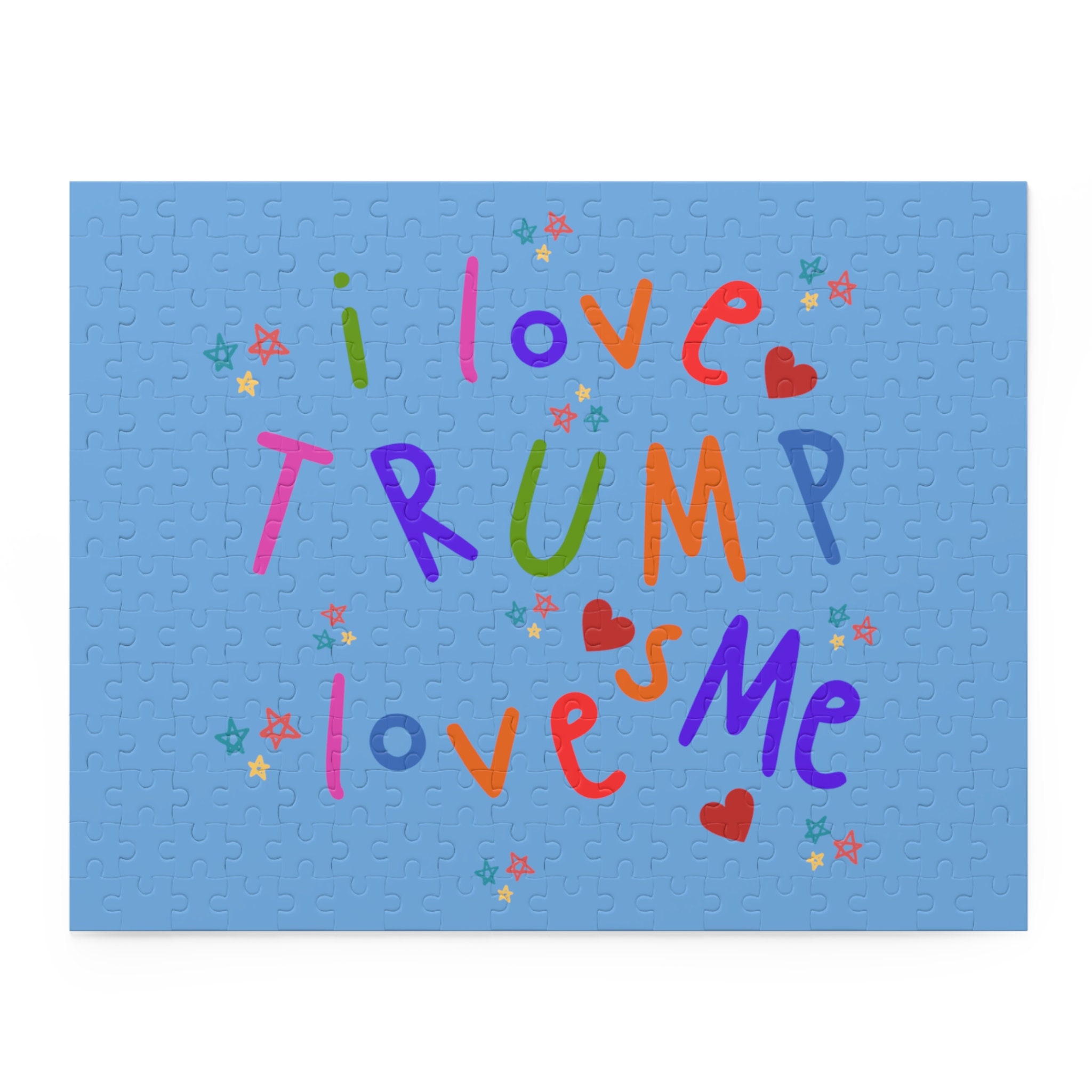 I Love Trump Loves Me Puzzle by Trumpster.net MAGA - Etsy