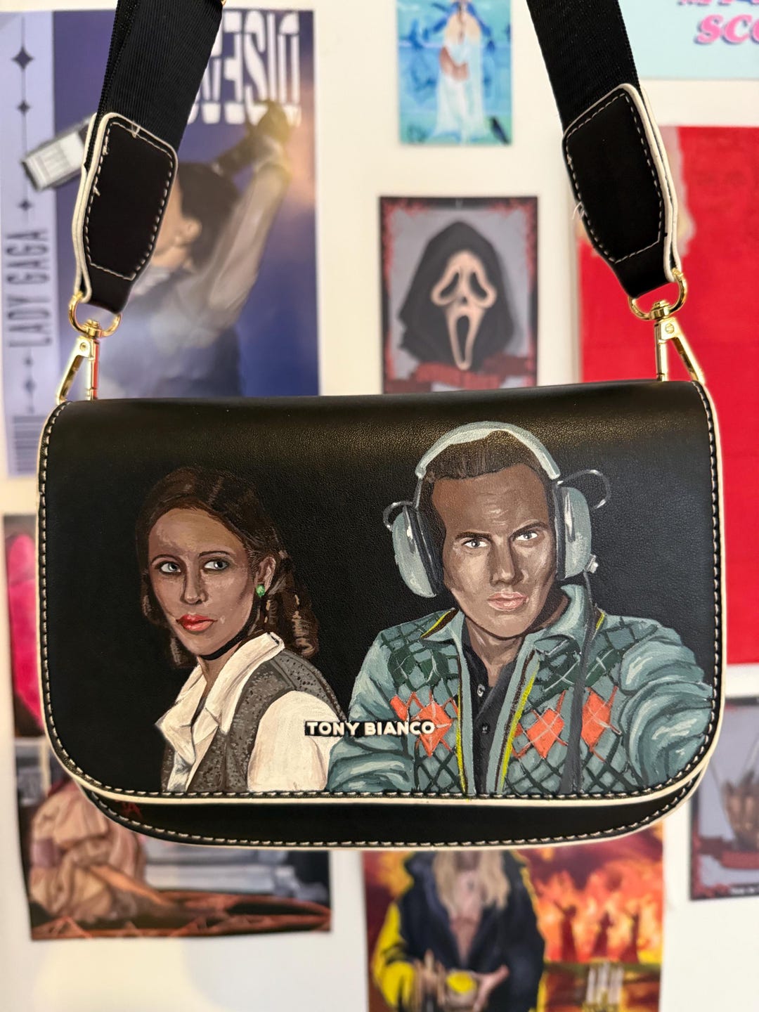 Hand-painted Leather Handbag, the Conjuring, Ed & Lorraine Warren ...