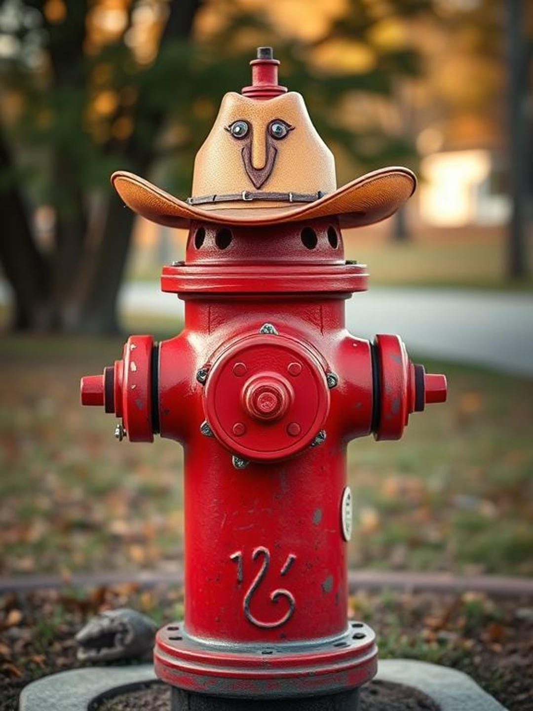 Vertical Poster - Wes Anderson Fire Hydrant Cowboy Hat Design - Etsy