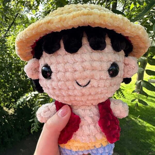 One Piece Luffy and Chopper Crochet Pattern - Etsy