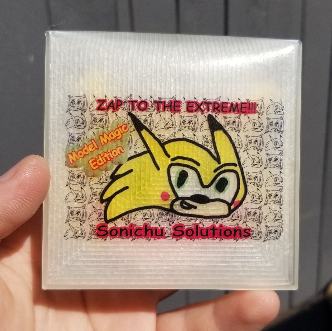 Model Magic Sonichu Medallion - Etsy