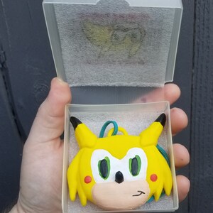 3d Printed Sonichu Medallion - Etsy