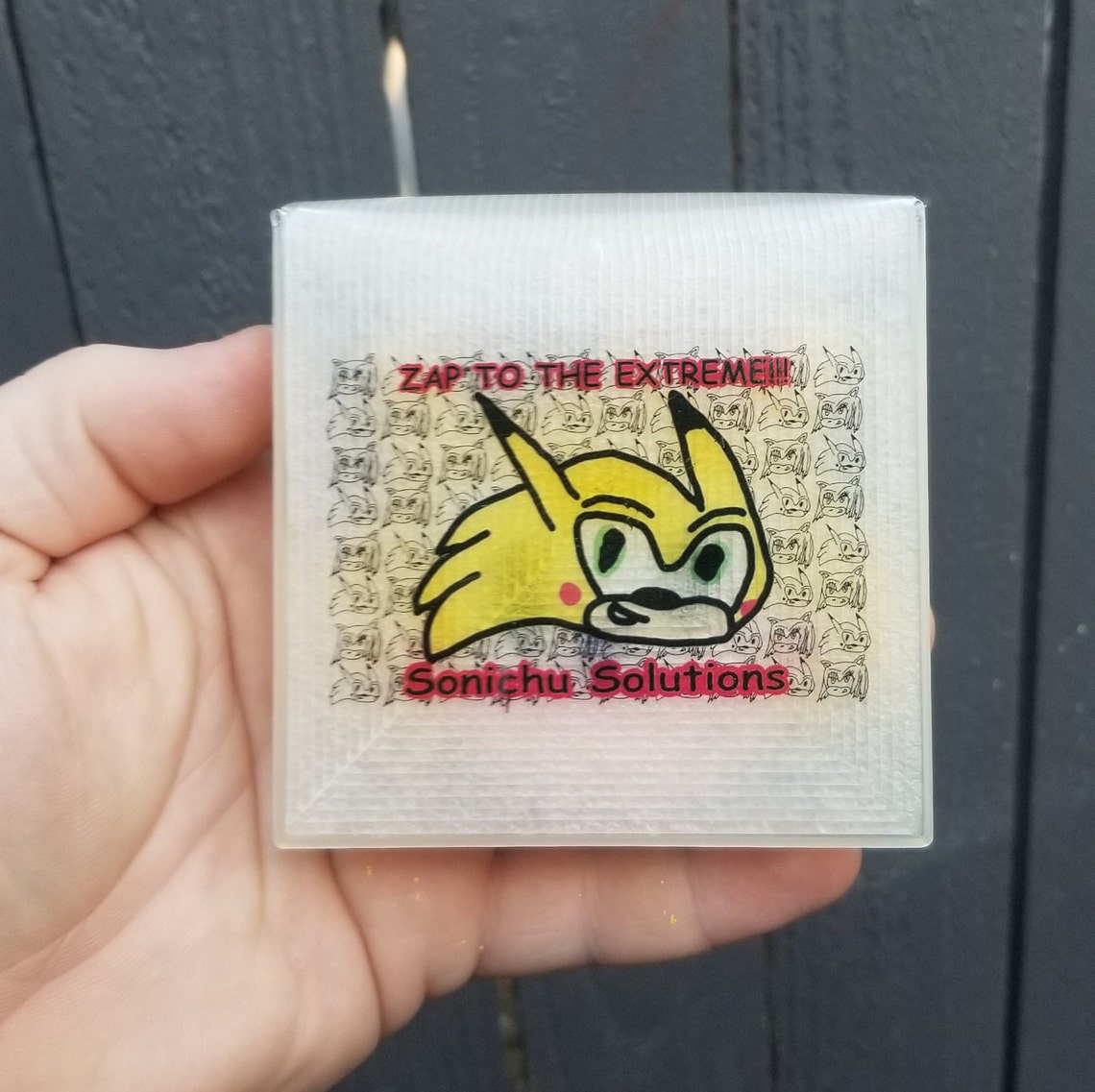 3d Printed Sonichu Medallion - Etsy