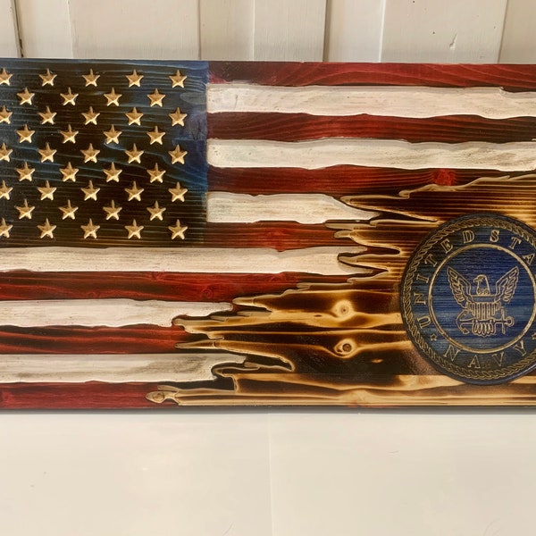 Rustic American Flag - Etsy