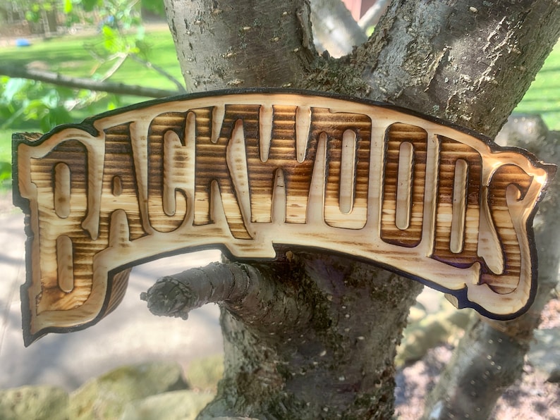 Wood Backwoods Sign - Etsy