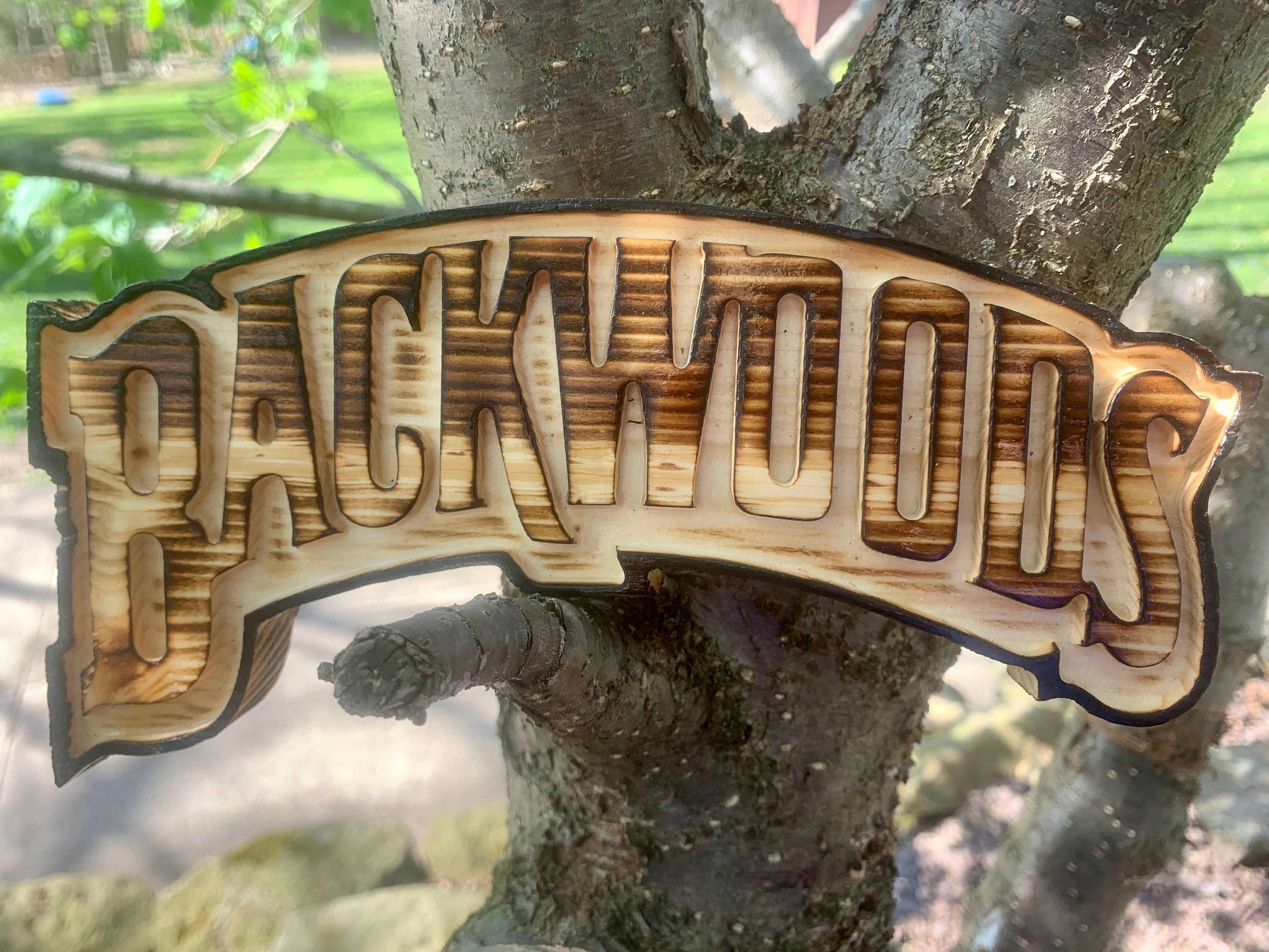 Wood Backwoods Sign - Etsy