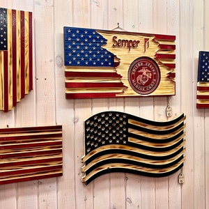 Custom US Army Wooden Flag: Rustic American Flag, Military Gift - Etsy