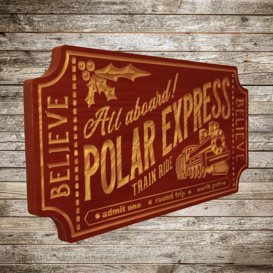 Polar Express Christmas Sign - Etsy
