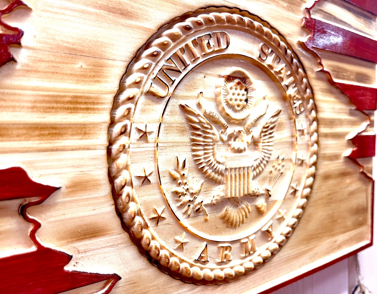 Custom US Army Wooden Flag: Rustic American Flag, Military Gift - Etsy