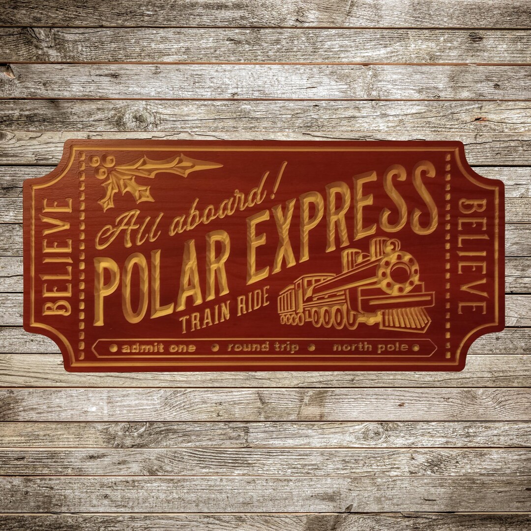 Polar Express Christmas Sign - Etsy