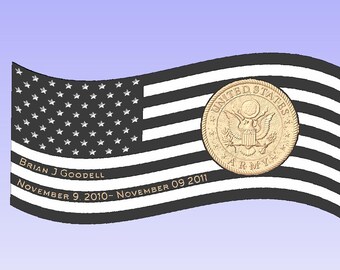 Custom Handmade Army Wooden Flag - Etsy