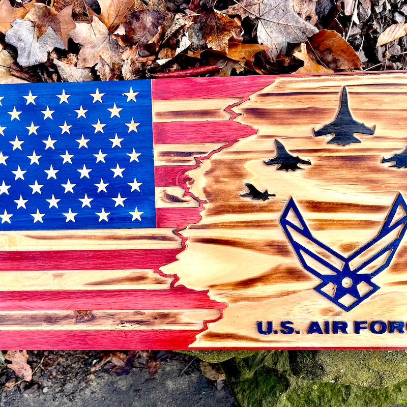Rustic Air Force Flag - Etsy