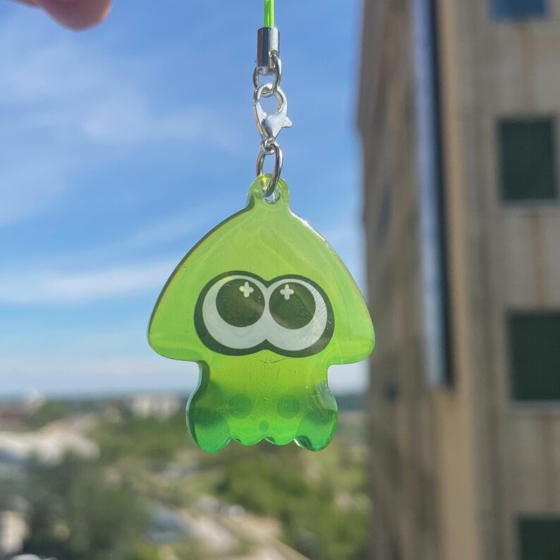 Splatoon Inkling Octoling Neon Jelly Cute Mini Squid Octopus Phone ...