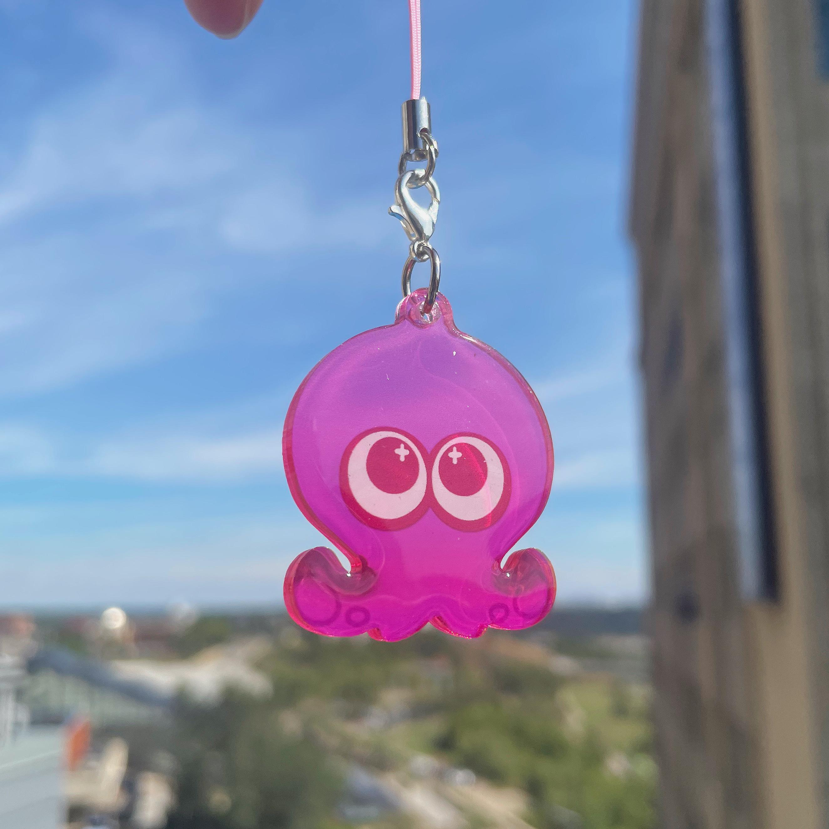 Splatoon Inkling Octoling Neon Jelly Cute Mini Squid Octopus Phone ...