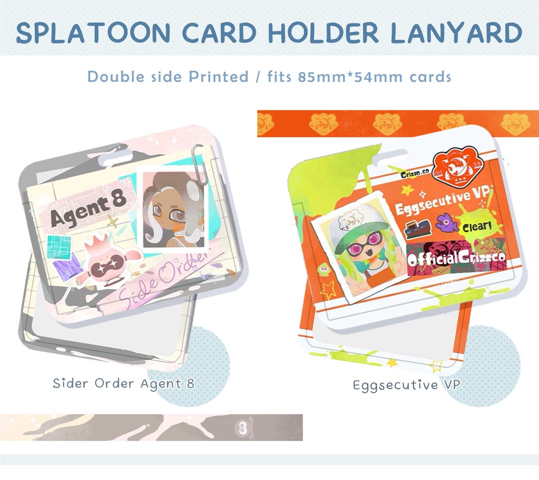 Splatoon Inkling Octoling Side Order Agent 8 Salmon Run Grizzco Card ...