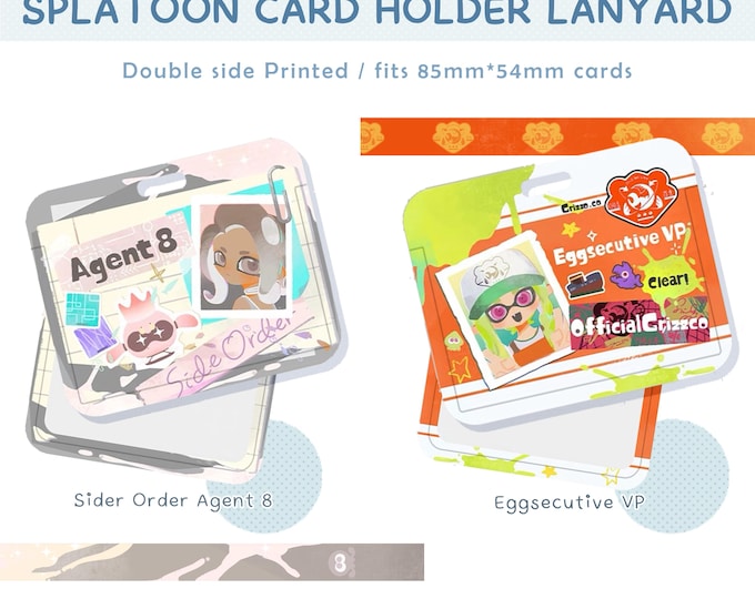 Splatoon Inkling Octoling Side Order Agent 8 Salmon Run Grizzco Card ...