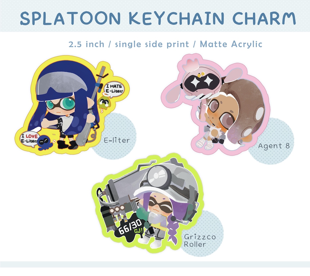 Splatoon Inkling Octoling E-liter Side Order Agent 8 Grizzco Acrylic ...