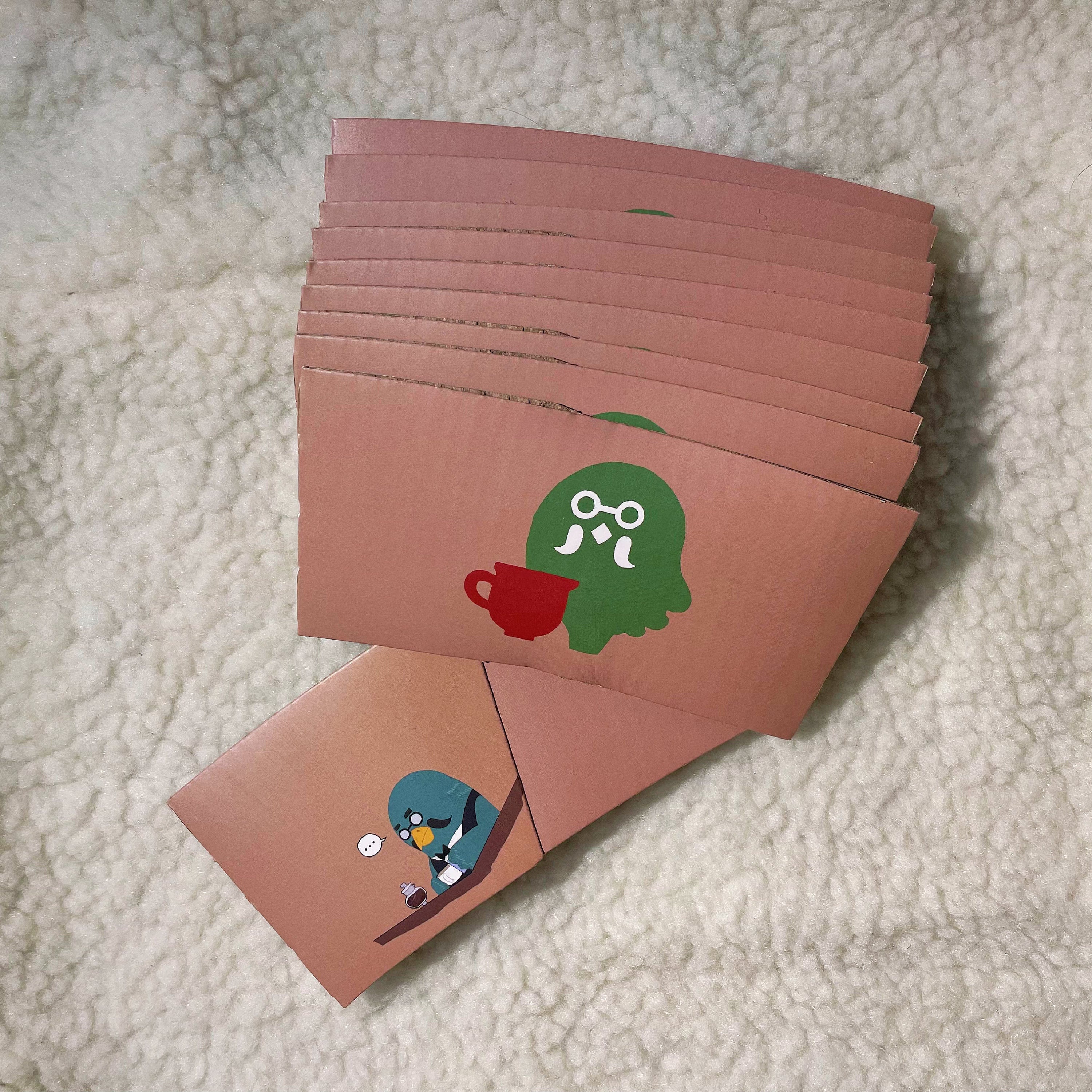 Animal Crossing New Horizon the Roost Cup Sleeves With Cute Brewster ...