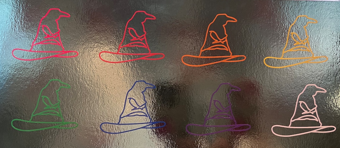 Harry Potter Sorting Hat Outline Vinyl Decal - Etsy
