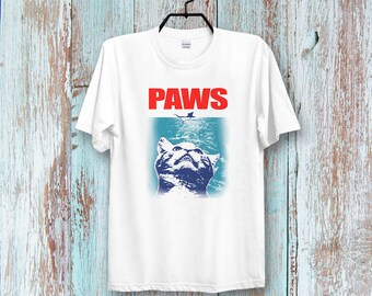 Paws Jaws Cat Shirt - Etsy