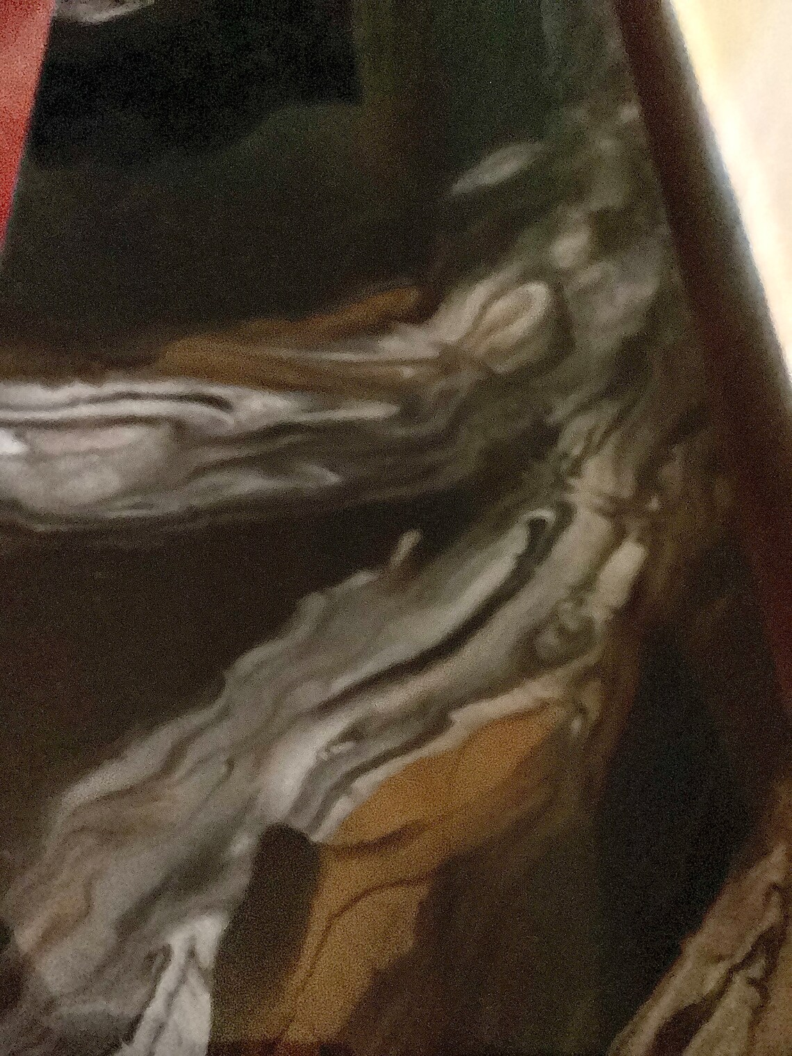 Sofa Table, Entryway Table, Epoxy Resin Top, Black and Copper Gold ...