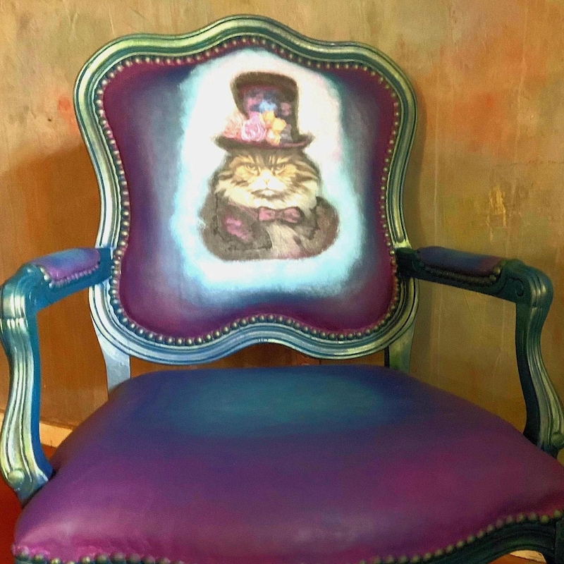 Whimsical Painted Chair - Etsy