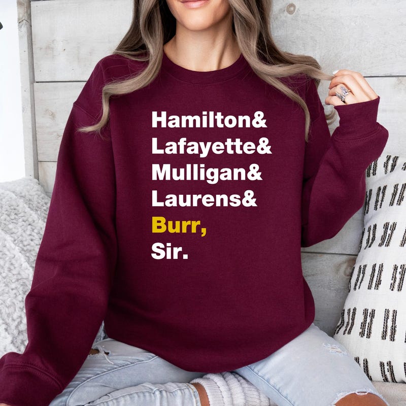 Hamilton Musical Hoodie - Etsy