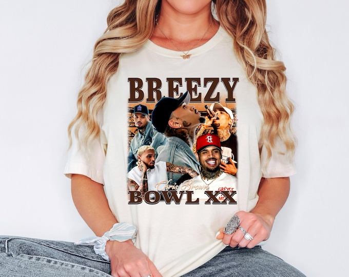 Chris Brown Breezy Bowl XX Shirts, Concert Shirts, Black Culture Shirts ...
