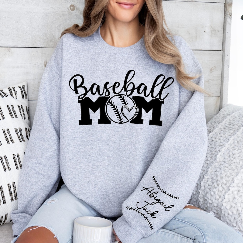 Baseball Mom Sweatshirt - Etsy