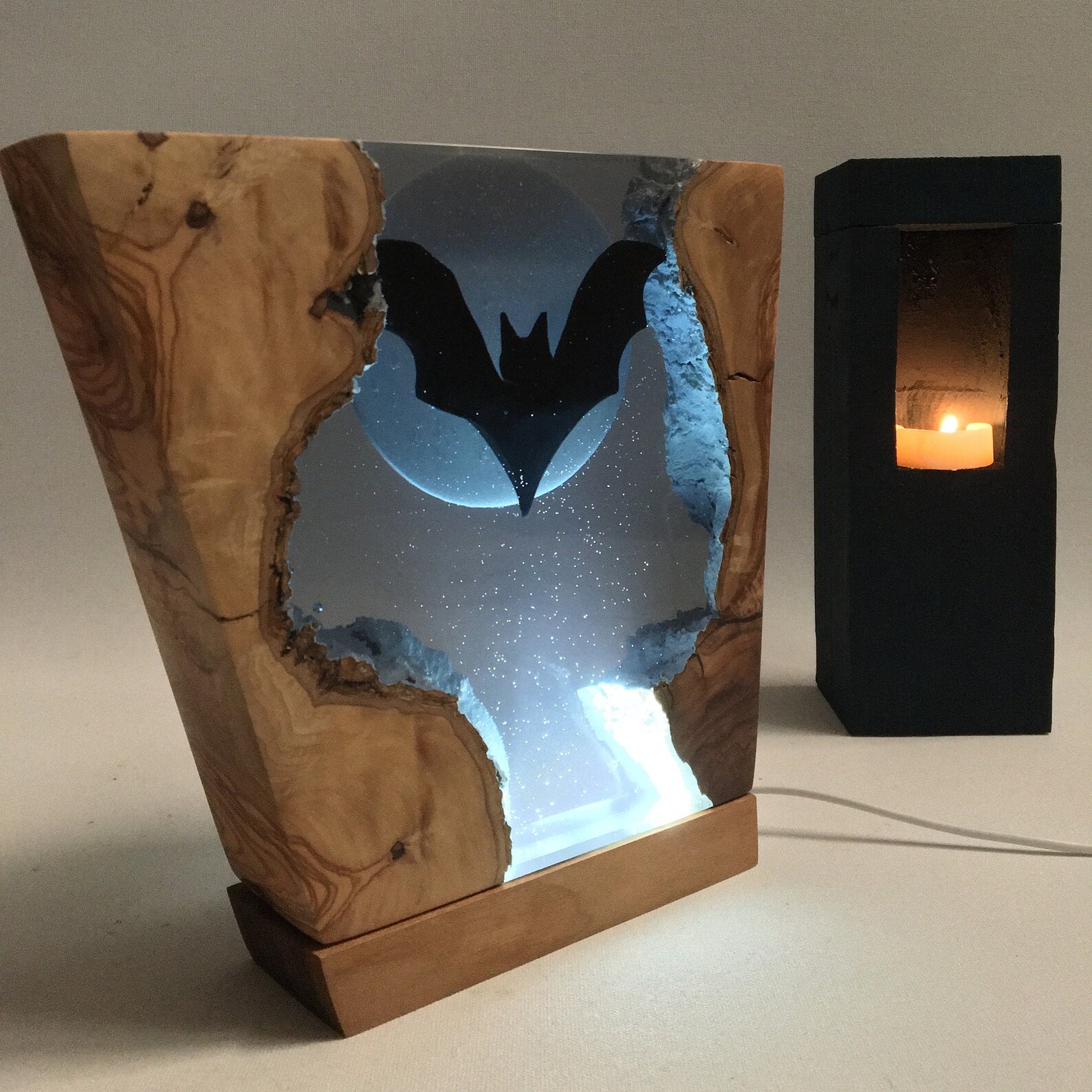 Epoxy Resin Lamp, Decorative Epoxy Resin Table Lamp, Handcrafted Lamp ...