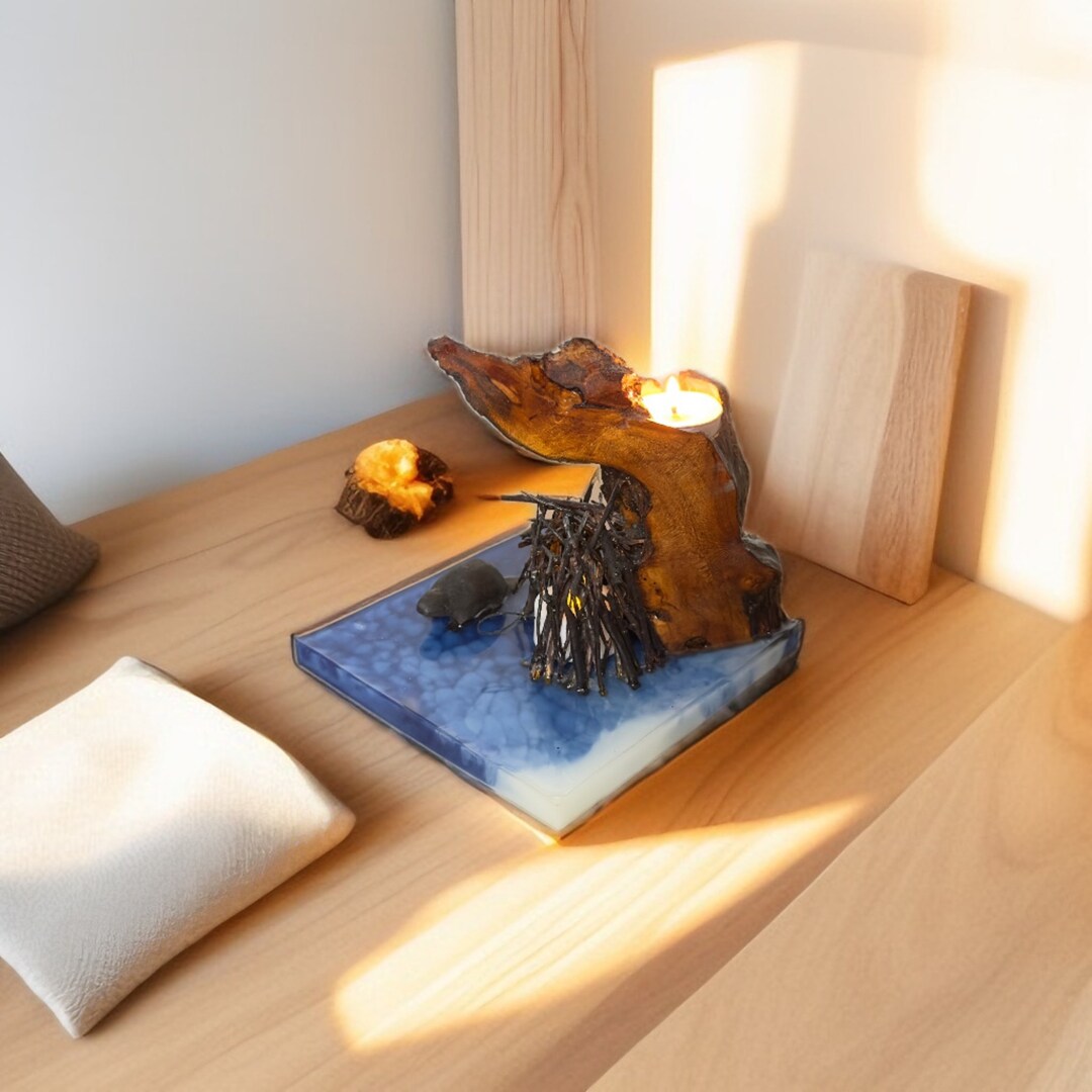 Decorative Night Light With a Beaver / Epoxy Resin Lamp - Etsy