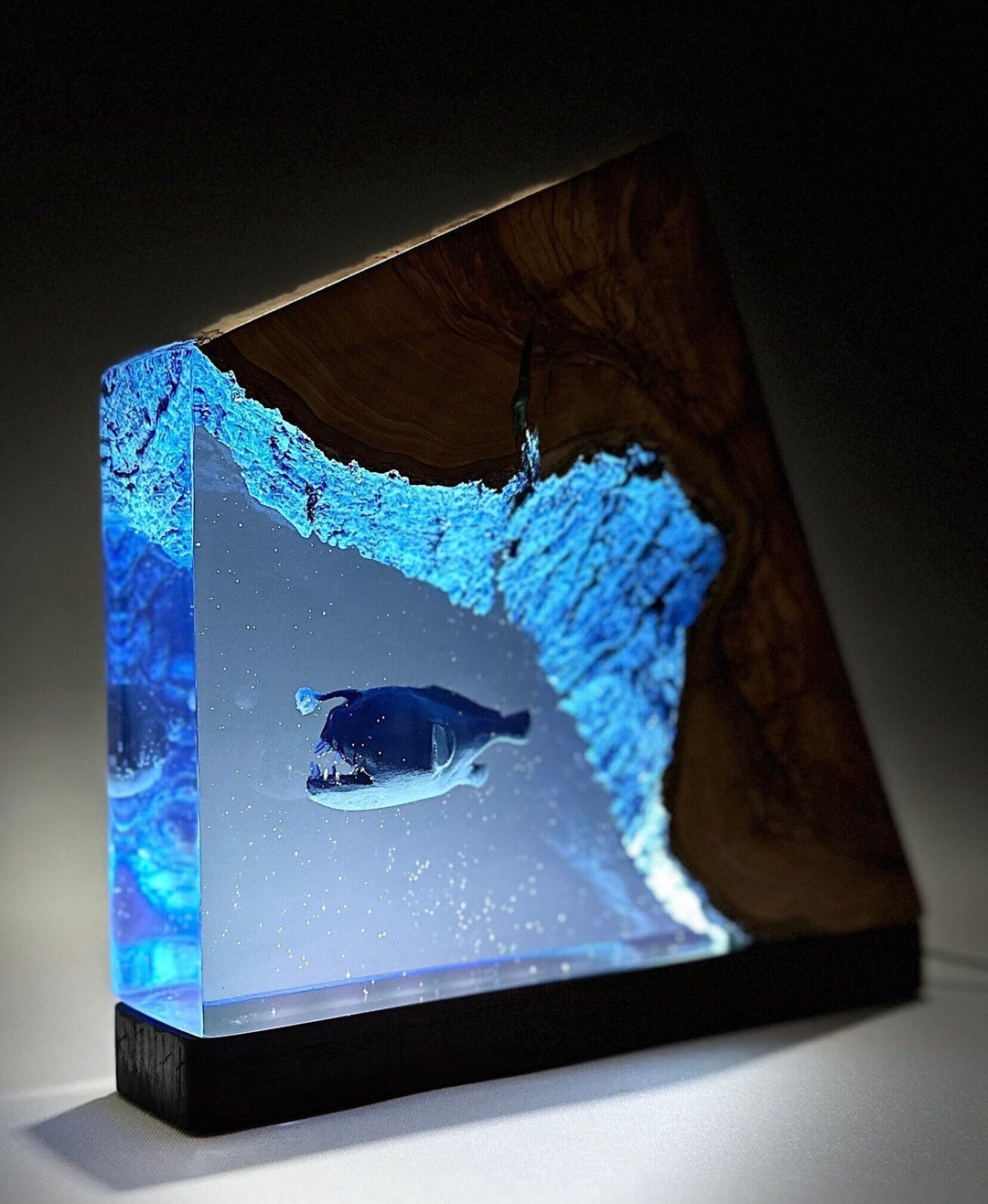 Angler Fish Decorative Epoxy Resin Lamp Epoxidharz Lampe - Etsy