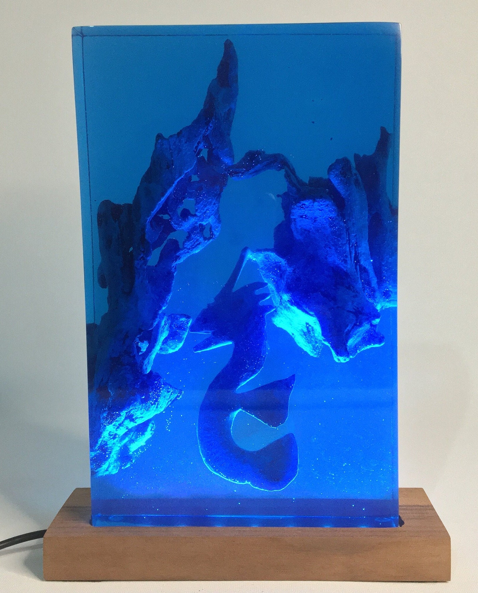 Ocean Creature Epoxy Resin Lamp, Resin Night Lamp, Decorative Epoxy ...
