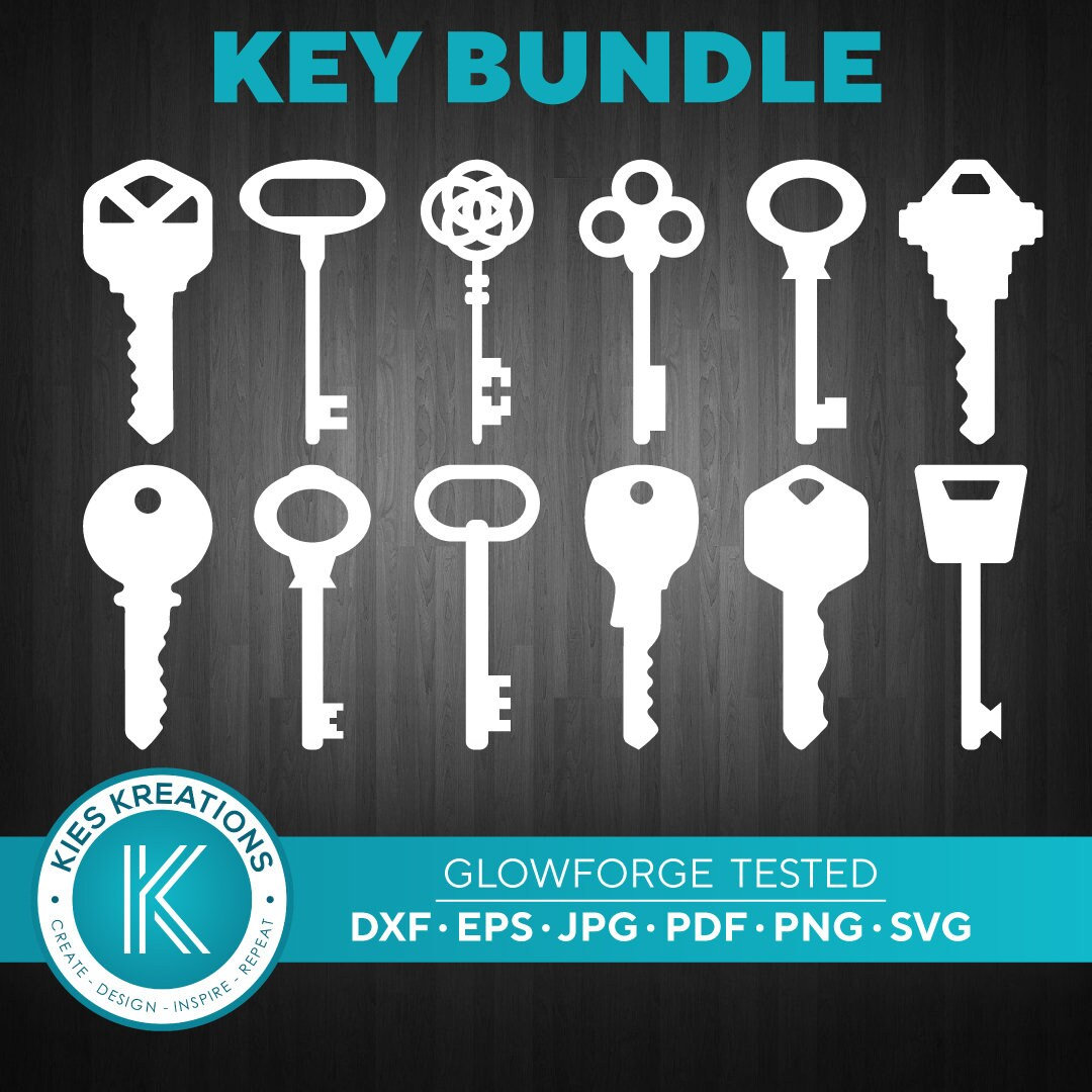 Antique Vintage Key SVG Bundle | Vector Design | Laser, Cricut ...