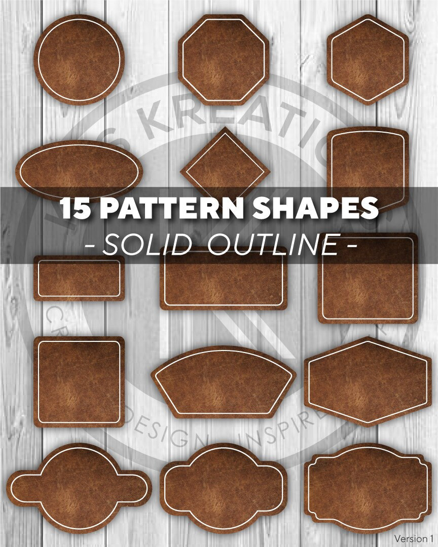 Leather Patch SVG | Solid Outline Collection | Leather Hat | Patch Hat ...