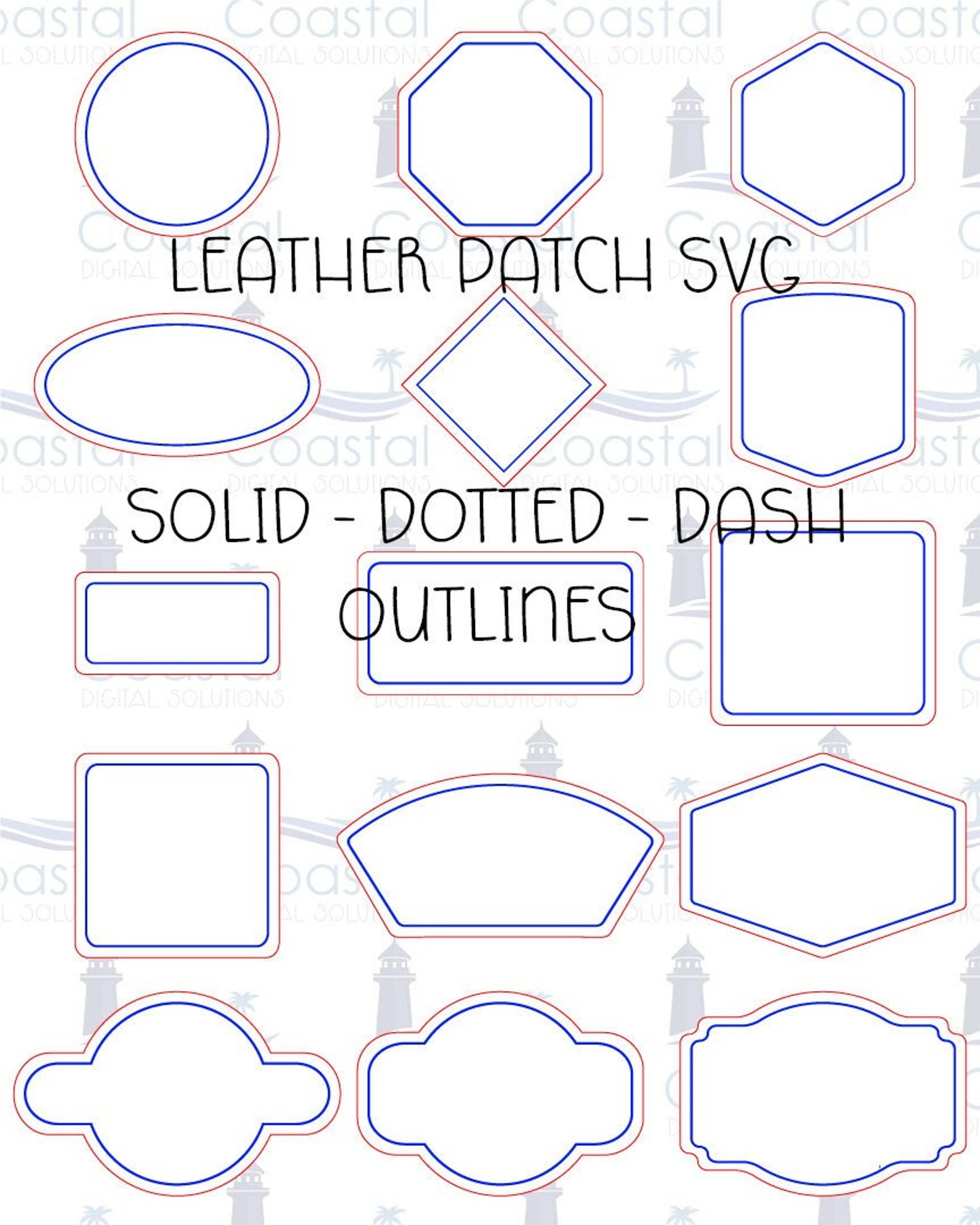 45 Hat Patches Leather Patch Svg Leather Patch Borders Leather Patch